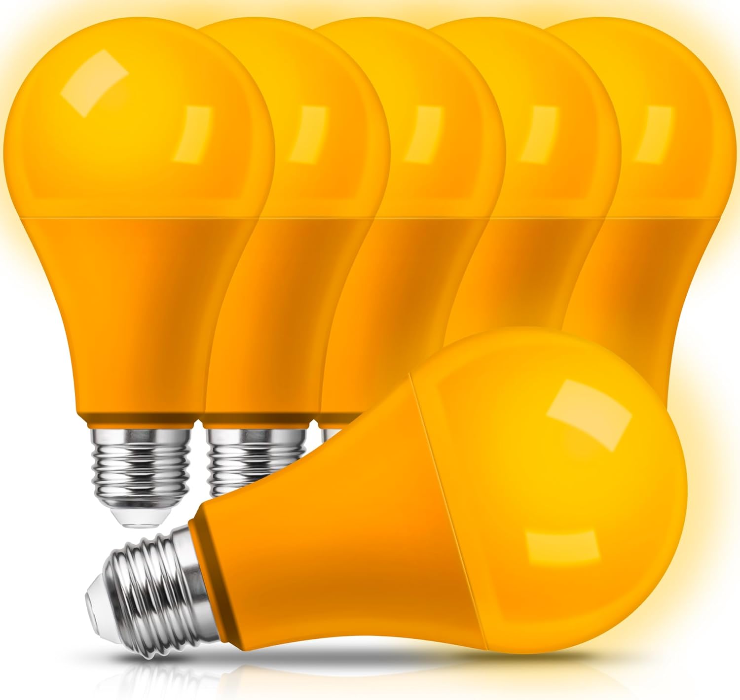 KINDEEP A21 LED Orange Light Bulb, 13W (100 Watt Equivalent) Orange ...