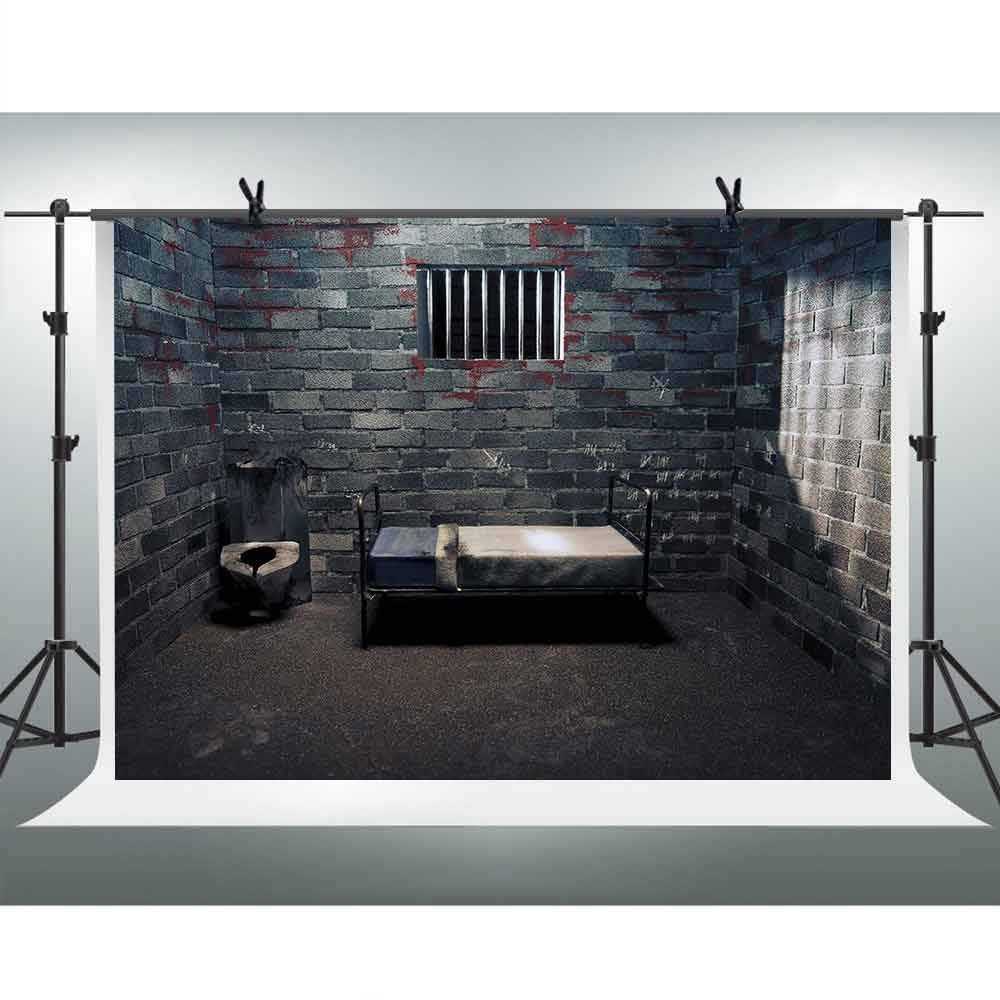 Buy Prison Backdrop FHZON 10x7ft Prison Forbidden Room Photography ...