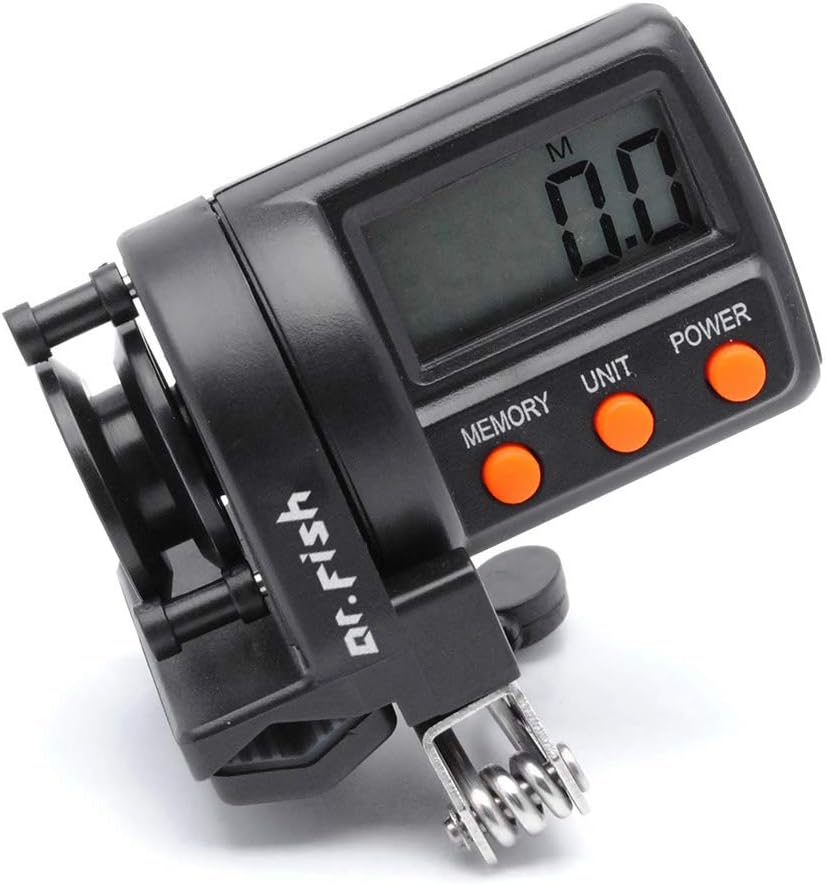 Amazon.com : Fishing Line Counter Digital Clip-on Yardage Deepth Gauge ...