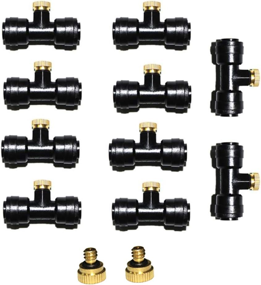 Amazon.com: LOOYUAN Brass Misting Nozzles 0.016" Orifice (0.4mm) 10/24 ...
