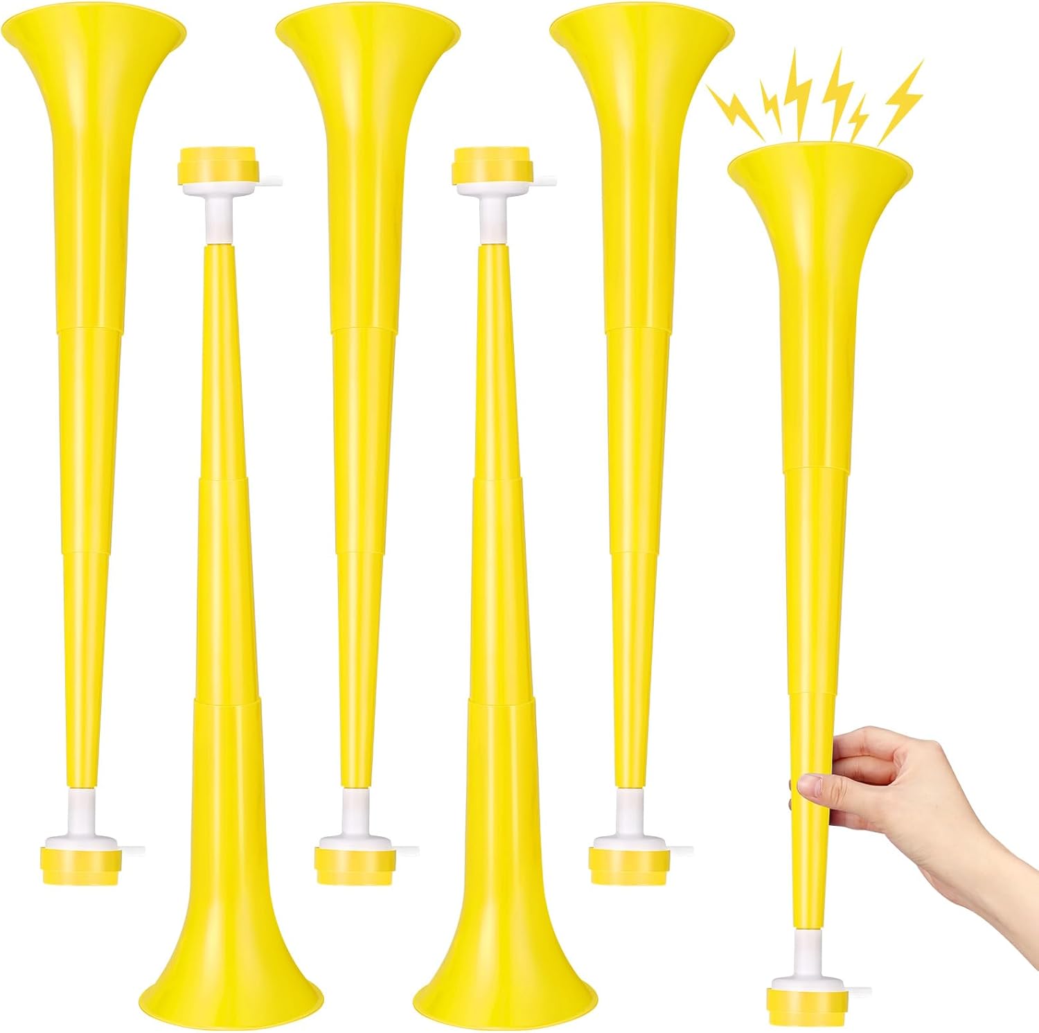Amazon.com: GCQJOQ 6 Pcs Stadium Horn 21 Inch Vuvuzela Plastic ...