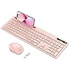 Amazon.com: Wireless Keyboard Mouse Combo - 2.4Ghz Aesthetic Quiet ...