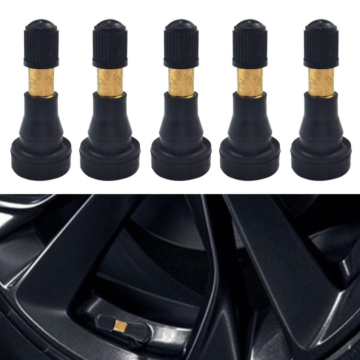 Amazon.com: 5PCS High-Pressure Car Tire Valve Stem, TR600HP Snap-in ...