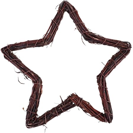 Amazon.com: BESPORTBLE Natural Grapevine Wreath Star Shaped Wreath Ring ...