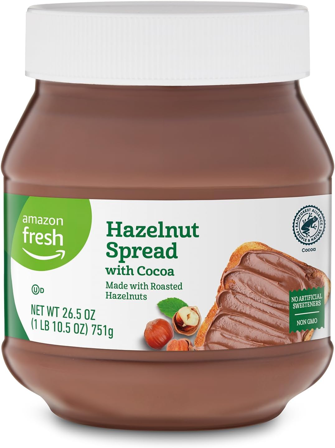 Amazon.com : Nutilight No Sugar Added Hazelnut Spread with Cocoa and ...