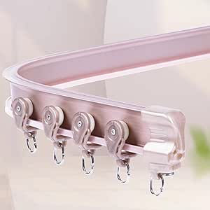 Bendable Sliding Curtain Track Clips, Rose Gold Curtain Rail Gliders ...