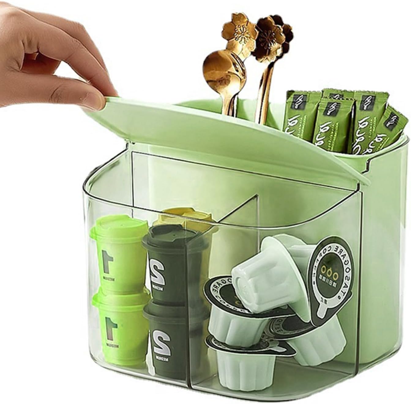 Hosoncovy Coffee Capsule & Sugar Storage Holder - Tea Packet Rack ...