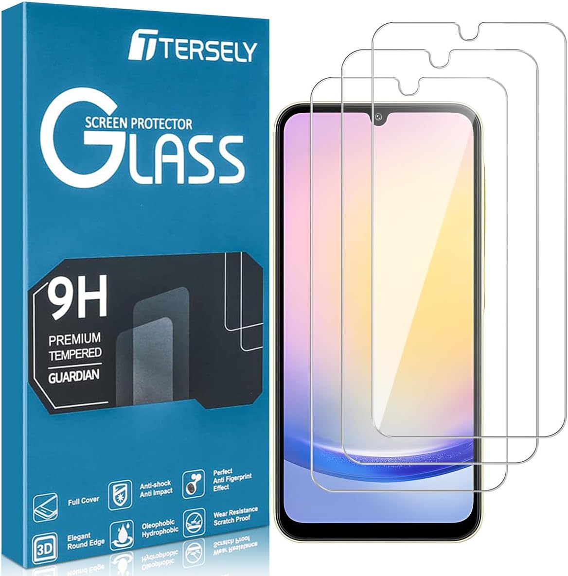 [3-Pack] T Tersely 9H Tempered Glass Screen Protector for Samsung ...