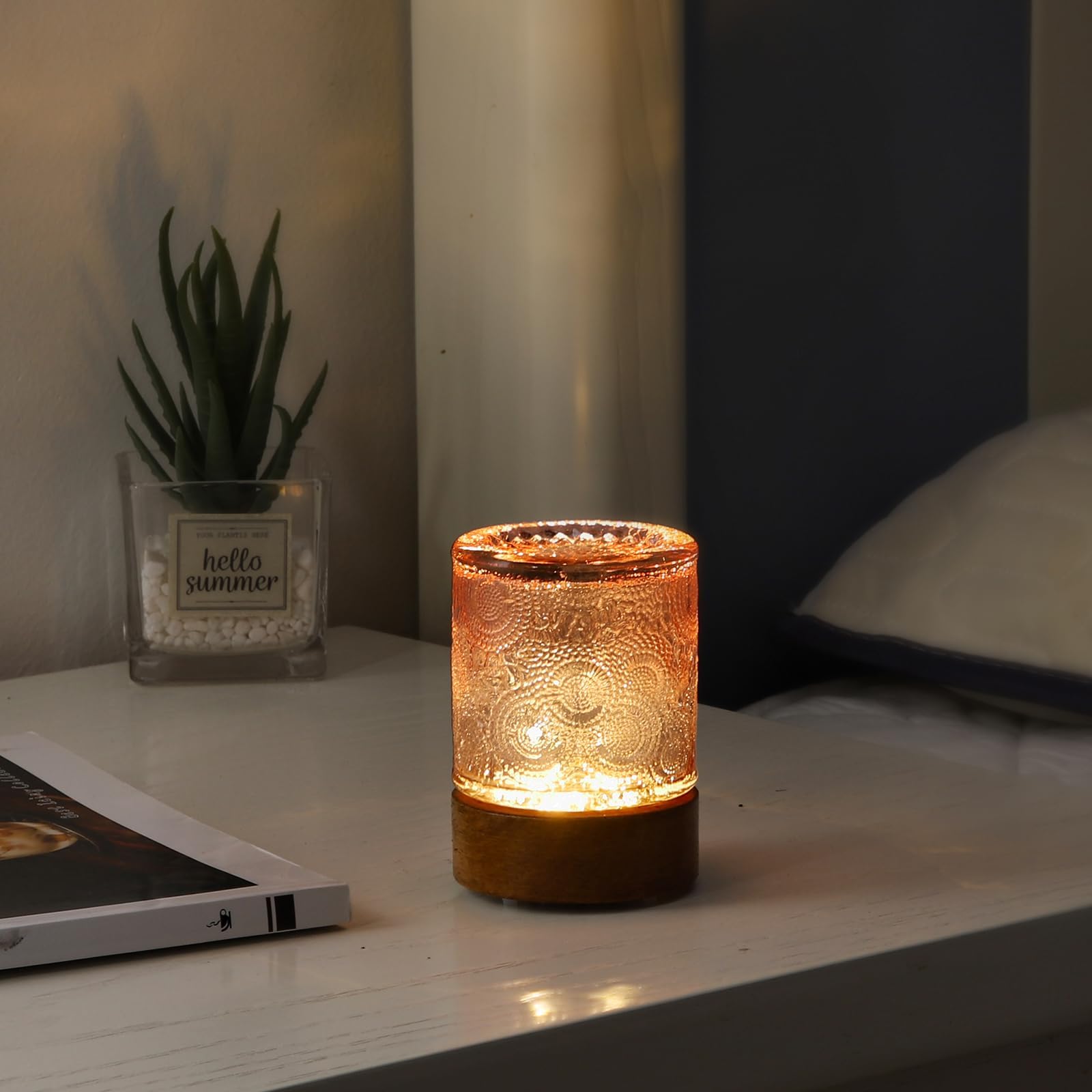 GZWANHANGMY Mini Soft Warm Light Lamp Battery Operated Portable Night ...