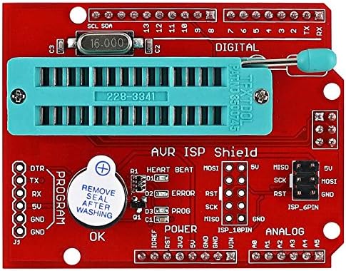 xcluma AVR ISP Shield Burning Bootloader Programmer for Arduino UNO R3 ...