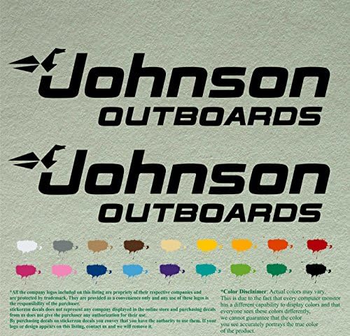 Amazon.com - Pair Johnson compatible replacement Decals Vinyl Stickers ...