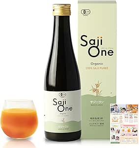 Amazon.co.jp: サジーワン SajiOneオーガニック サジー サジージュース 100％ オーガニック 鉄分補給 ストレート 300ml お試しサイズ ボトル サジーベリー 商品 ...