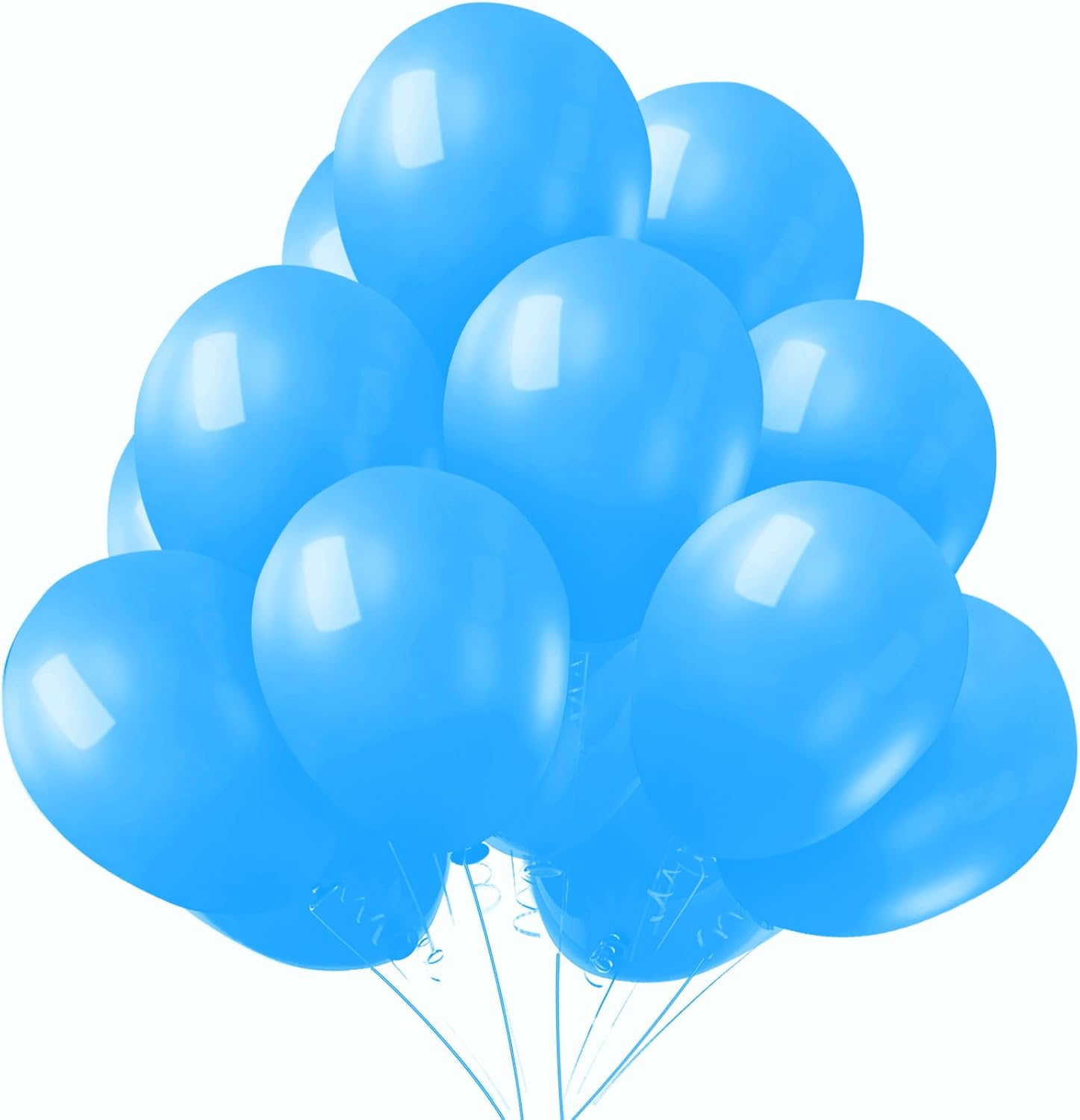 Amazon.com: KBZVNAF Blue Balloons Latex Party Balloons - 50 Pack 12 ...