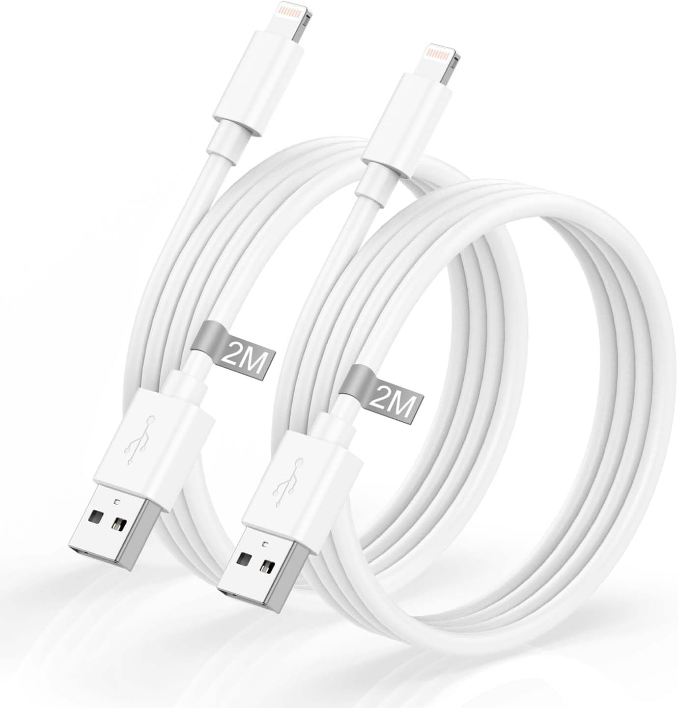 Quntis Lot de 3 Câble de Chargeur iPhone 2M, MFi Certifié Câble, Fil ...