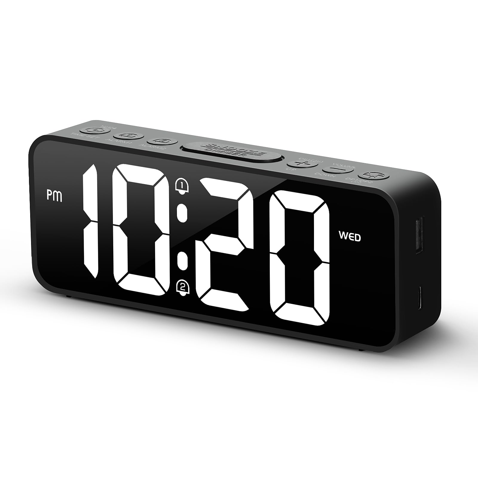 Simple Modern Alarm Clock Retro Analog Alarm Clock With Backlight,