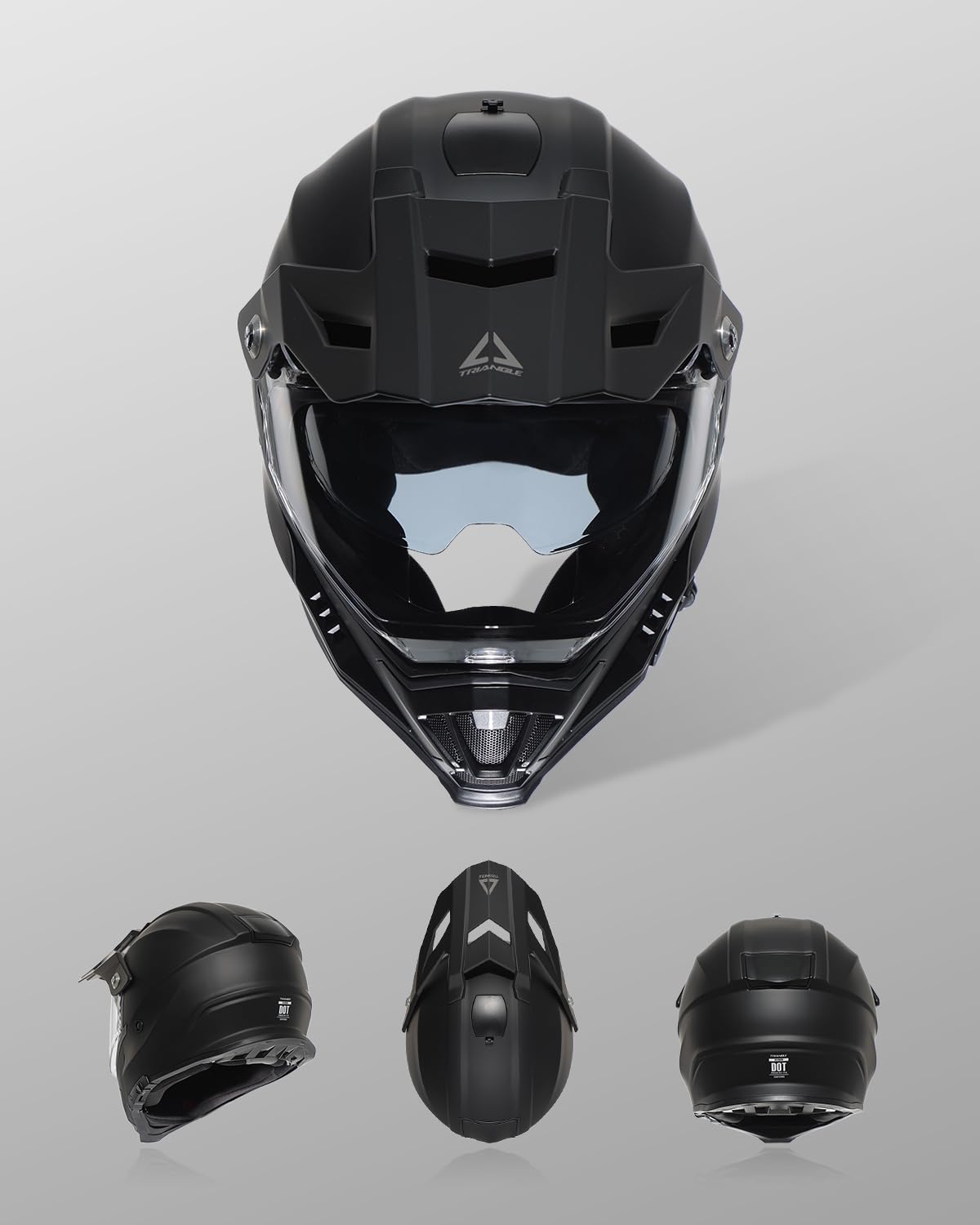 Snapklik.com : TRIANGLE Dual Sport Motorcycle Helmet Dirt Bike Helmets ...