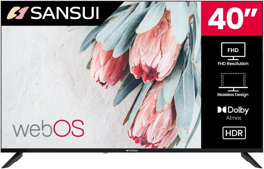 Amazon.com: SANSUI 40" VA Series Full HD Frameless Design Smart TV with ...