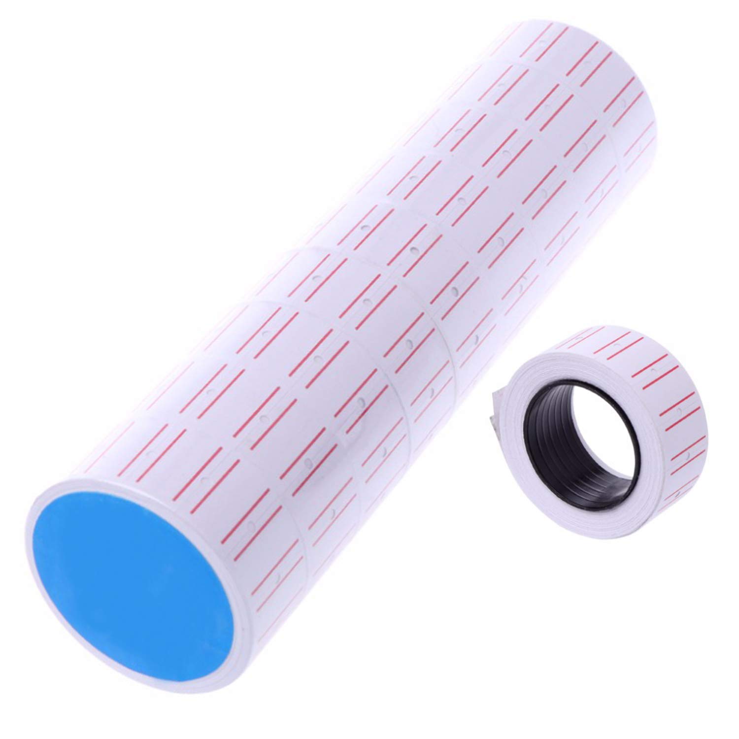 10 Rolls Price Label Paper Tag Sticker White Red Line for MX5500 EOS 8 ...