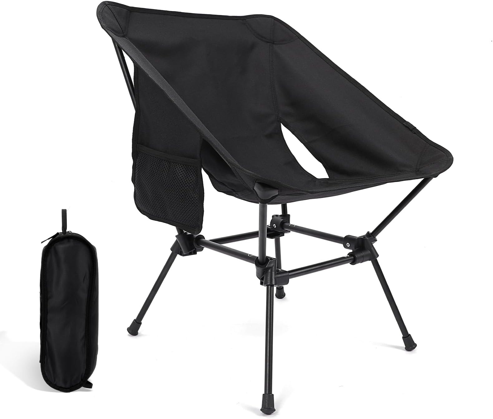 Amazon.com: QWORK Ultralight Portable Camping Chair with Triangular ...
