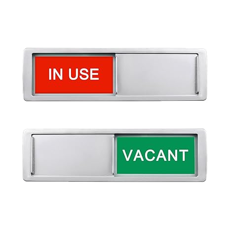 Vacant/Occupied Privacy Sign - In Use Door Indicator for Home Office ...