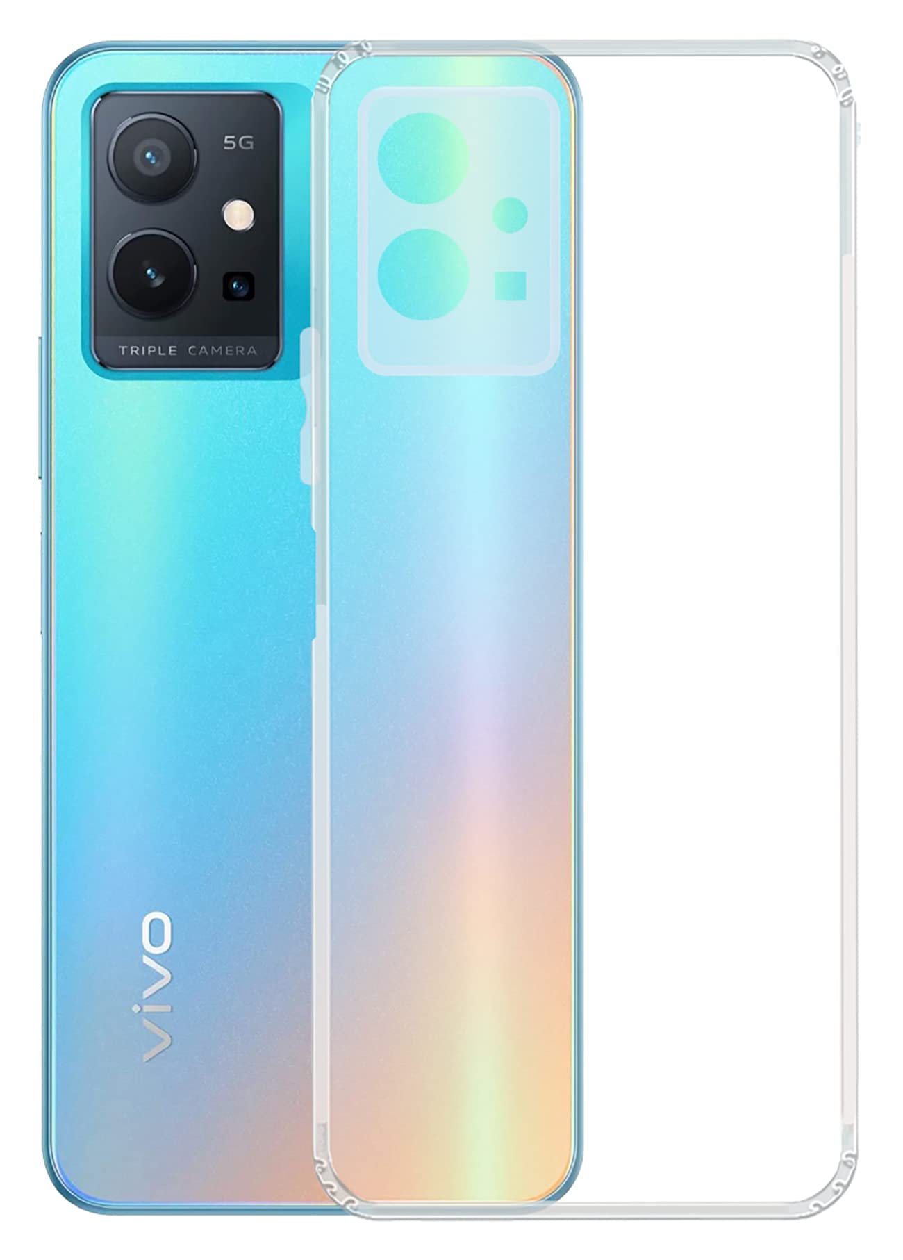 YOFO Back Cover for Vivo T1 (5G)/ Y75 (5G) (Flexible|Silicone ...