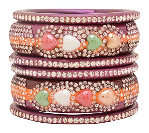 Buy New Dimond Churi Center Lac Bangle Set for Women - (2.8, New ...