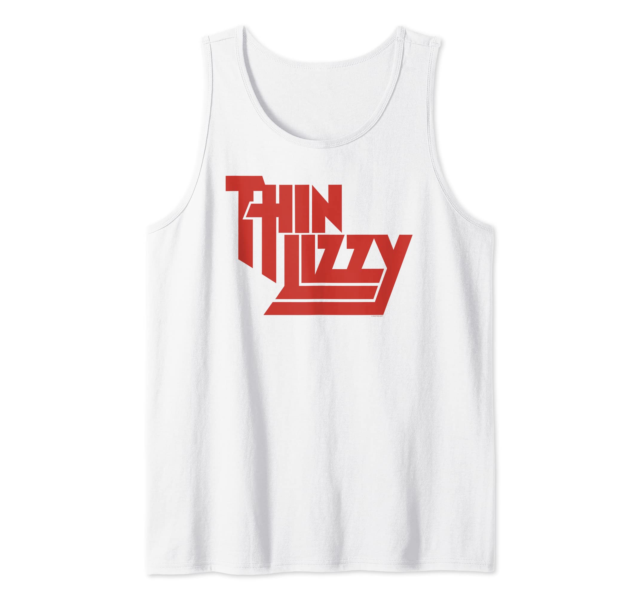 Amazon.com: Thin Lizzy – Red Logo On White Tank Top : Clothing, Shoes ...