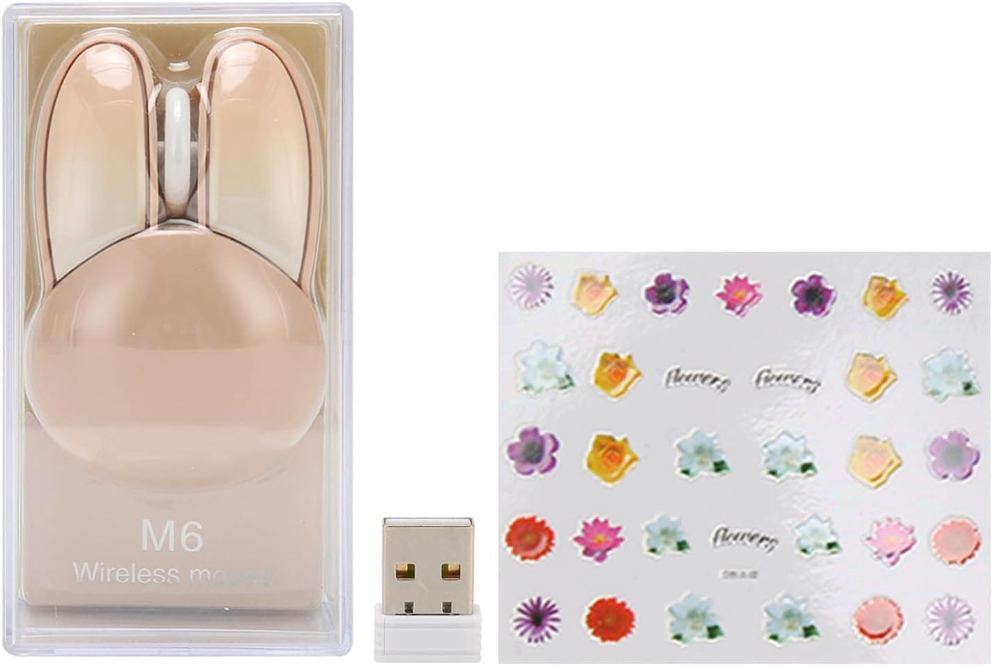 GFRGFH Ratón Inalámbrico De Conejo, Lindo Animal con Forma De Conejito ...