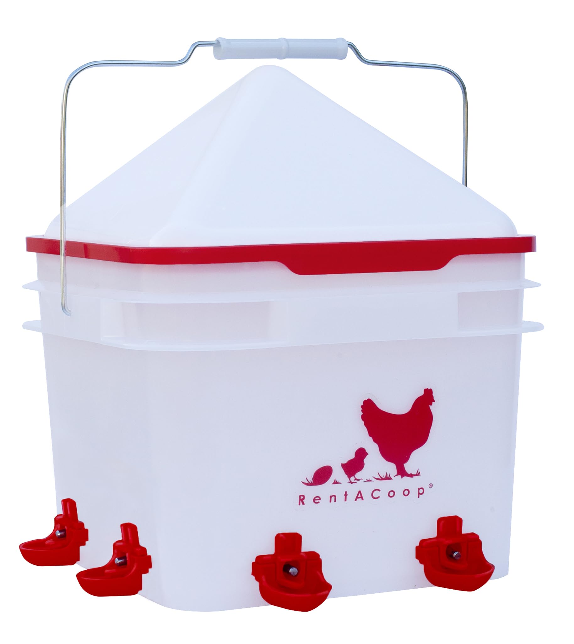 Snapklik.com : RentACoop 2 Gallon Chicken BPA-Free Plastic Bucket ...