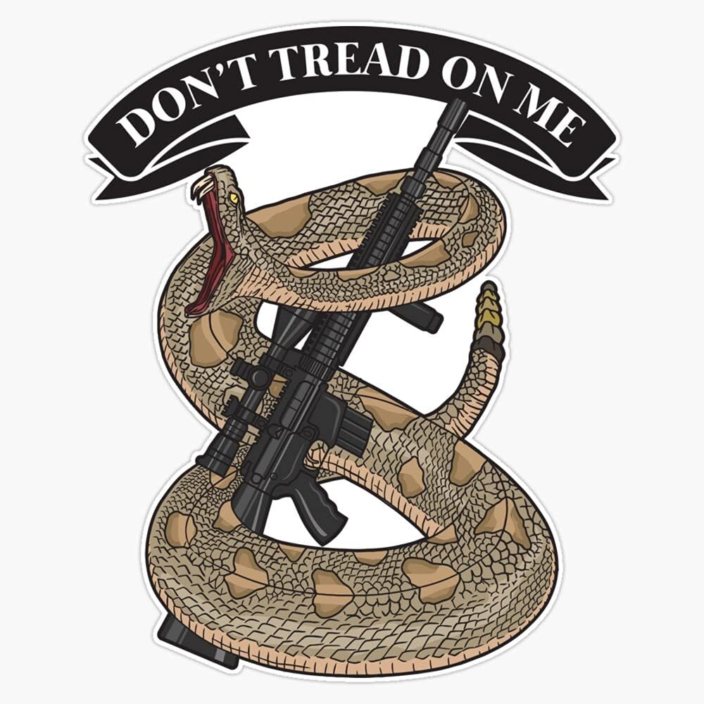 Amazon.com - eDesign 2-Pack Don't Tread On Me Liberty or Death Vinyl ...