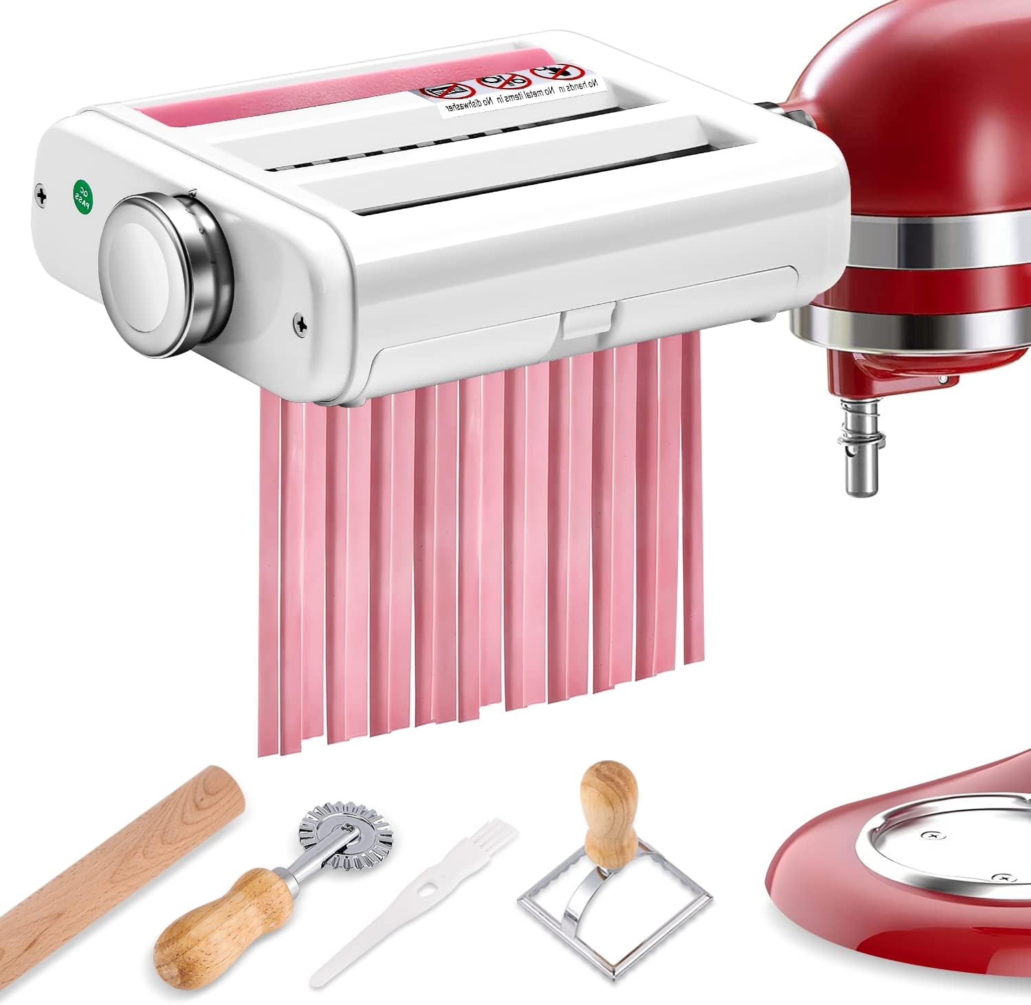 Amazon.com: Kitchenaid KPRA Pasta Roller and cutter for Spaghetti and ...