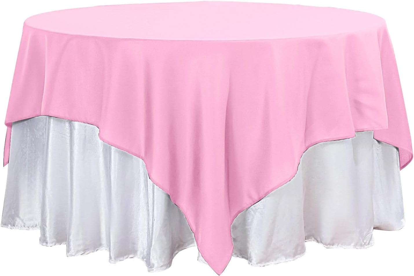 Amazon.com: Efavormart 90" Square Polyester Table Overlay for Wedding ...