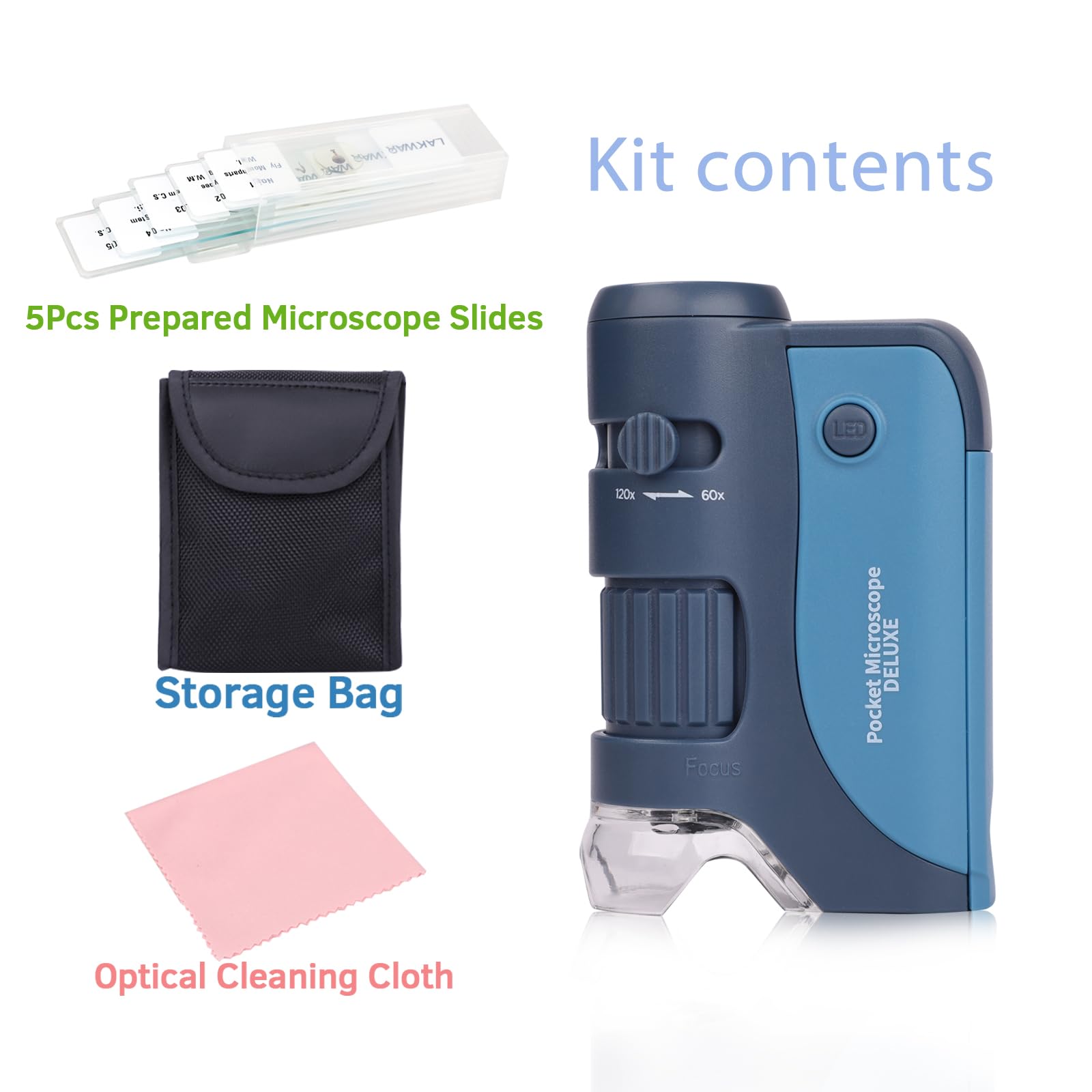 Snapklik.com : Pocket Mini Small Microscope,60x-120x Portable Handheld ...