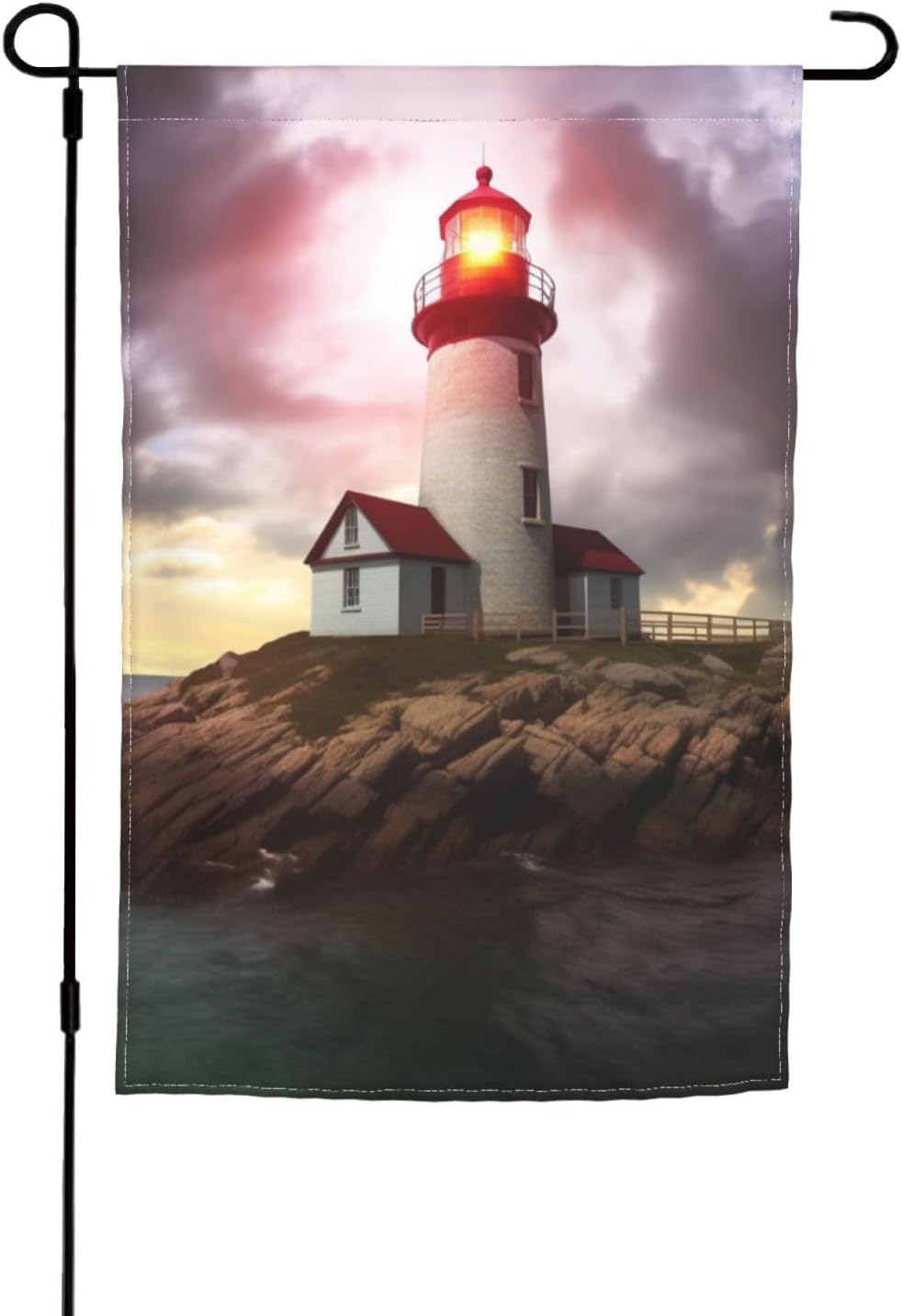 Amazon.com : Lighthouse Garden Flags,Fall Garden Flag12x18 Inch ...