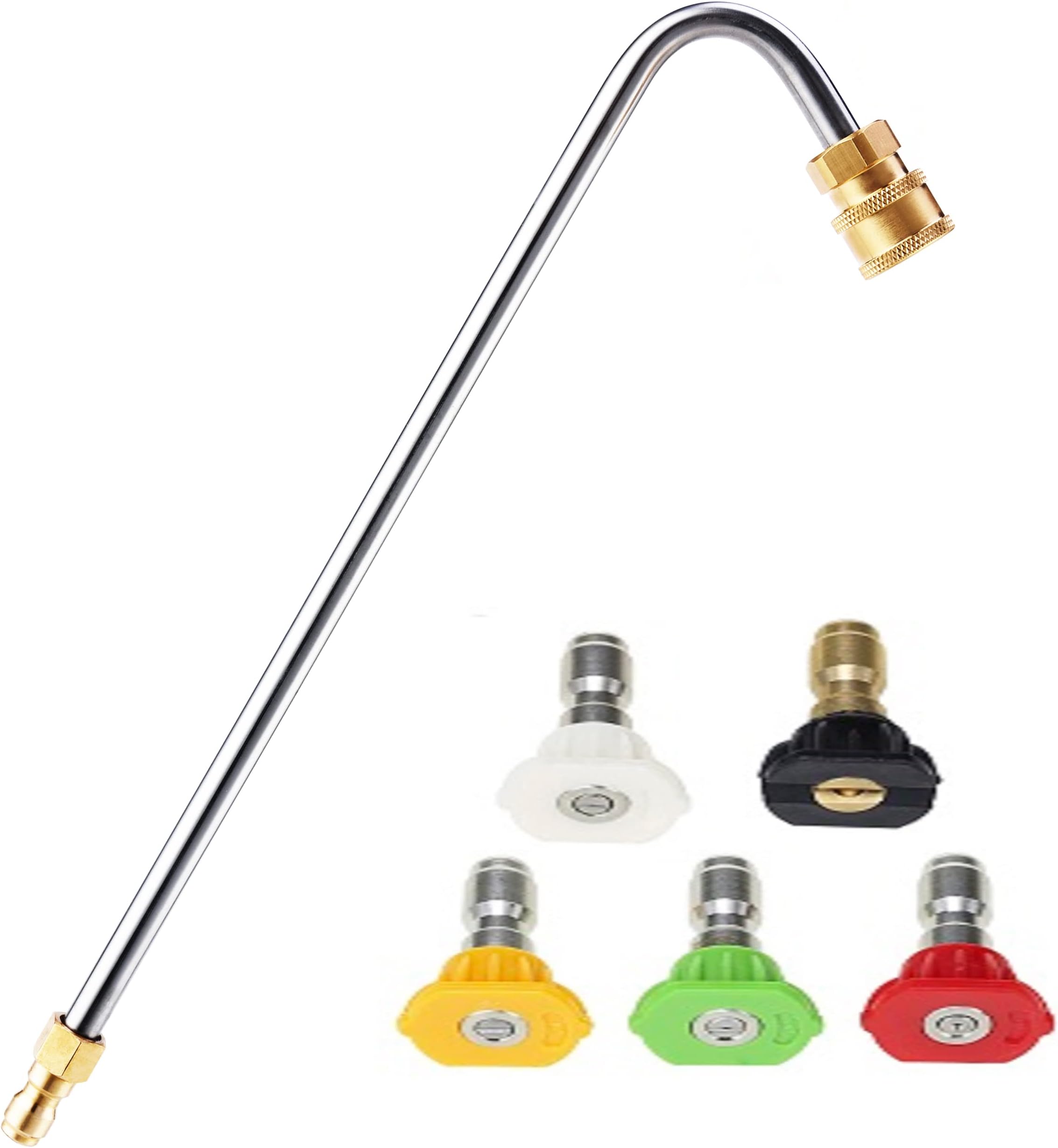 Amazon.com: Pressure Washer Gutter Cleaner Attachment - 240 Degree ...