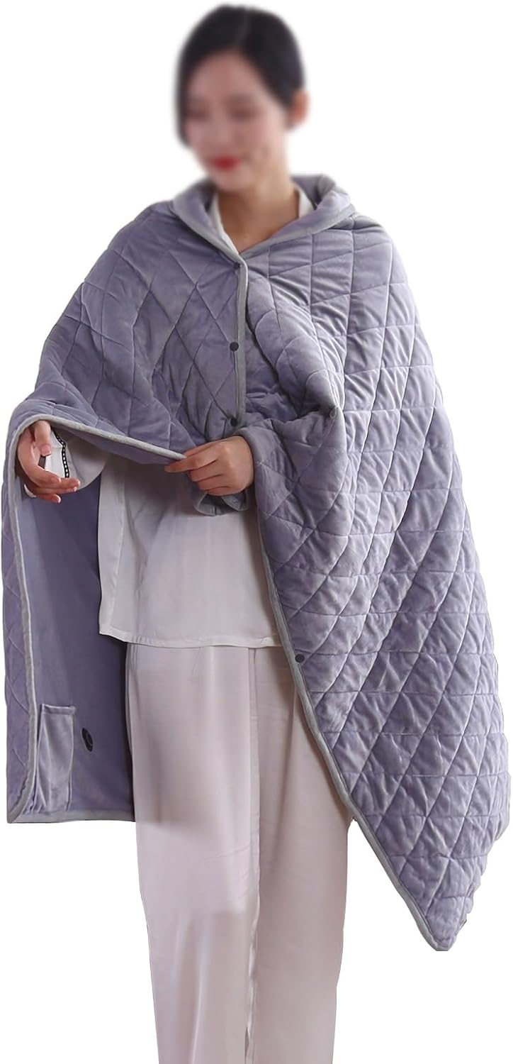 EternaHora 40"x55" Cordless Heated Blanket, Portable Heated Blanket ...