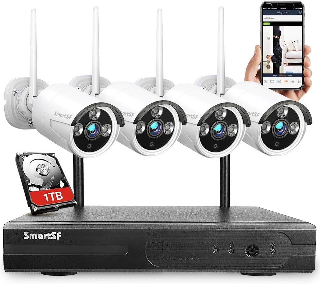 Amazon.com : Wireless Security Camera System - 4PCS 3.0MP Home Security ...