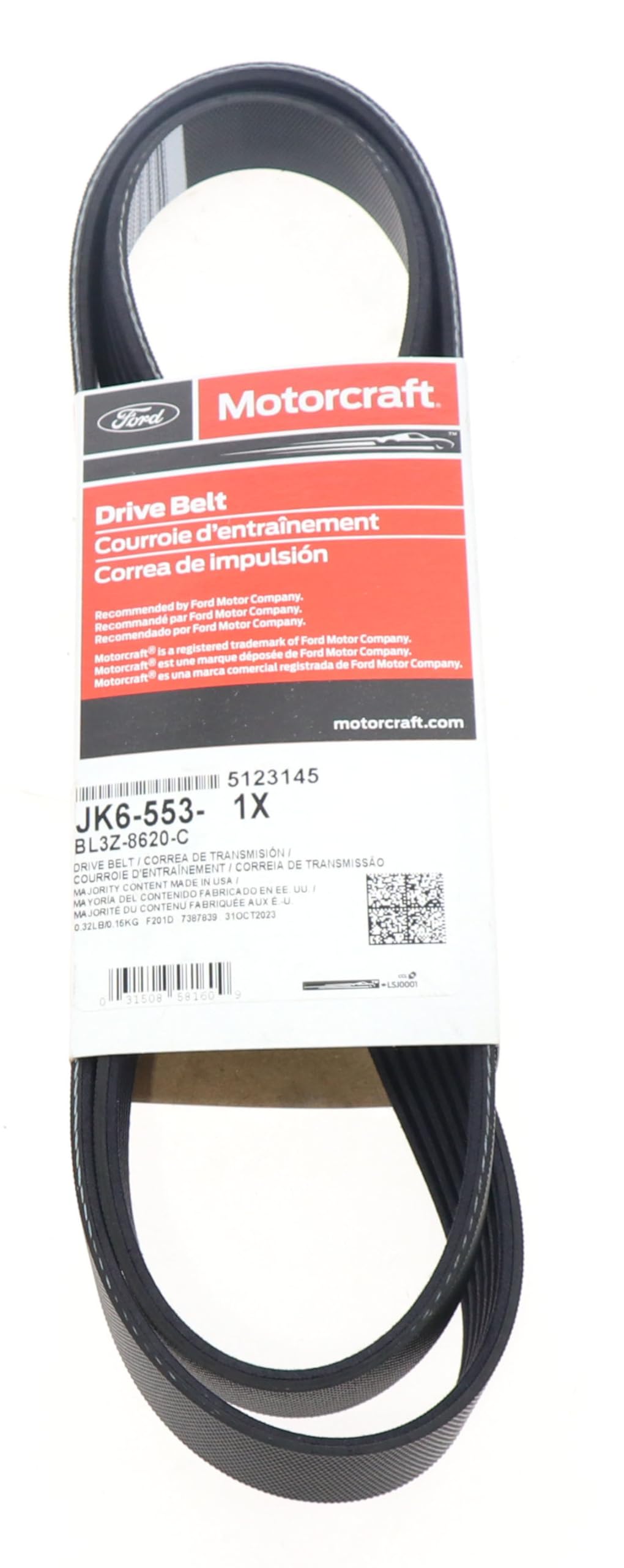 Snapklik.com : Ford Motor Co Serpentine Belt For 2019-2023 Ford Transit Van
