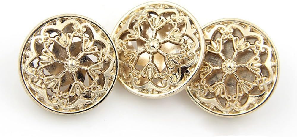 Amazon.com: 5 PCS Fashion Knotted Rope Metal Sweater Buttons for ...