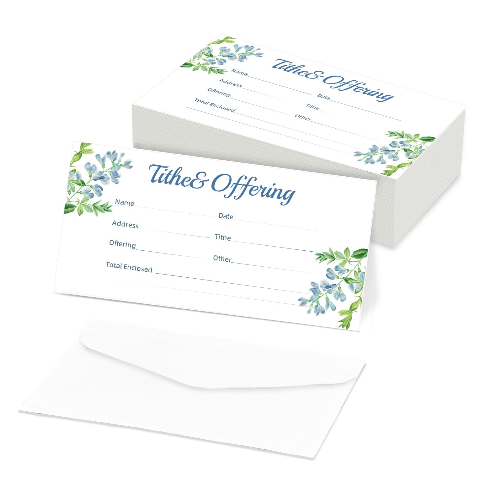 Amazon.com : 200 Pcs Church Offering Envelopes - 6.42 x 3.23 Inch Tithe ...