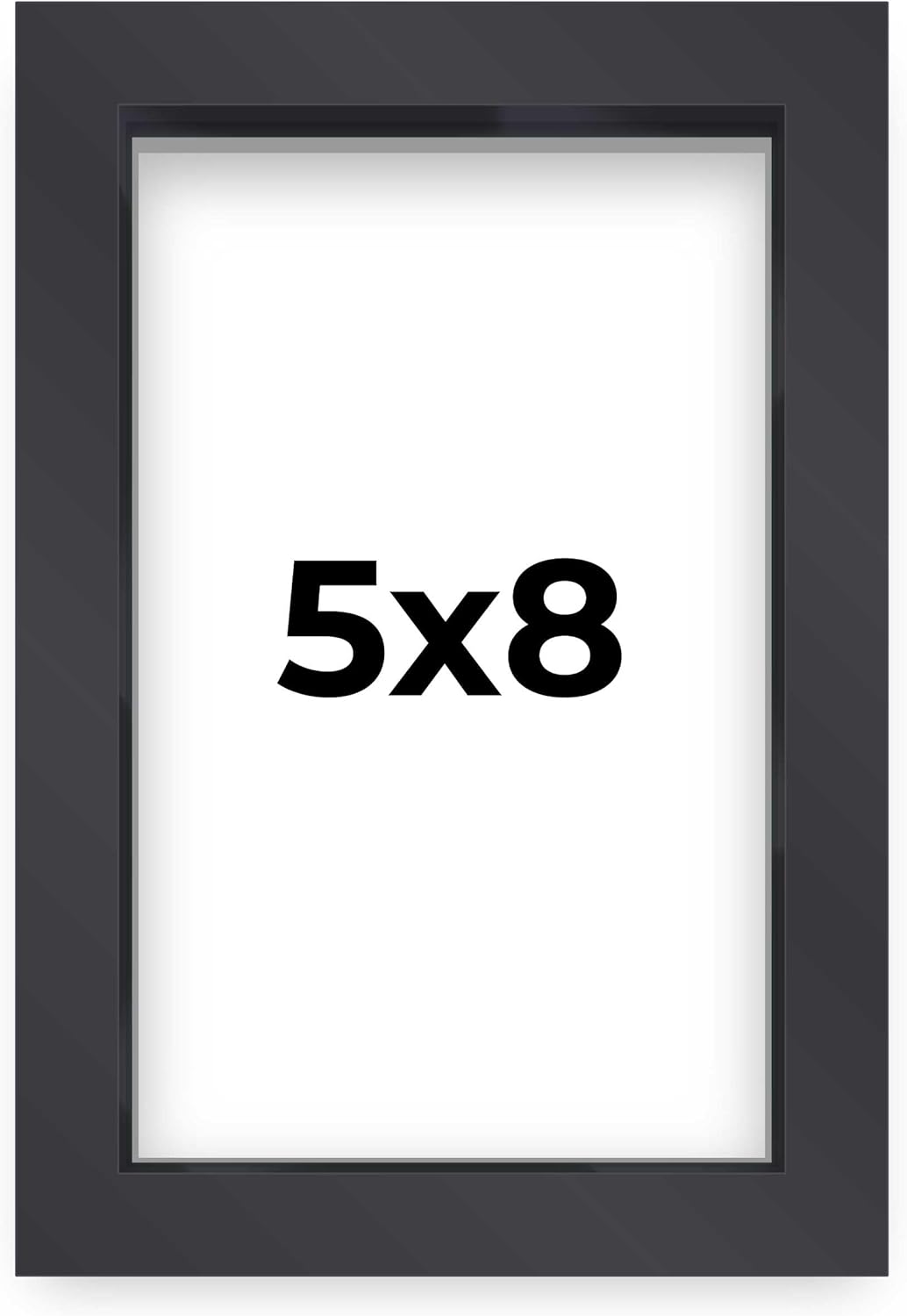 Amazon.com - 5x8 Inch Shadow Box Frame Contemporary Black Finish | 3/4 ...