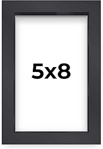 Amazon.com - 5x8 Inch Shadow Box Frame Contemporary Black Finish | 3/4 ...