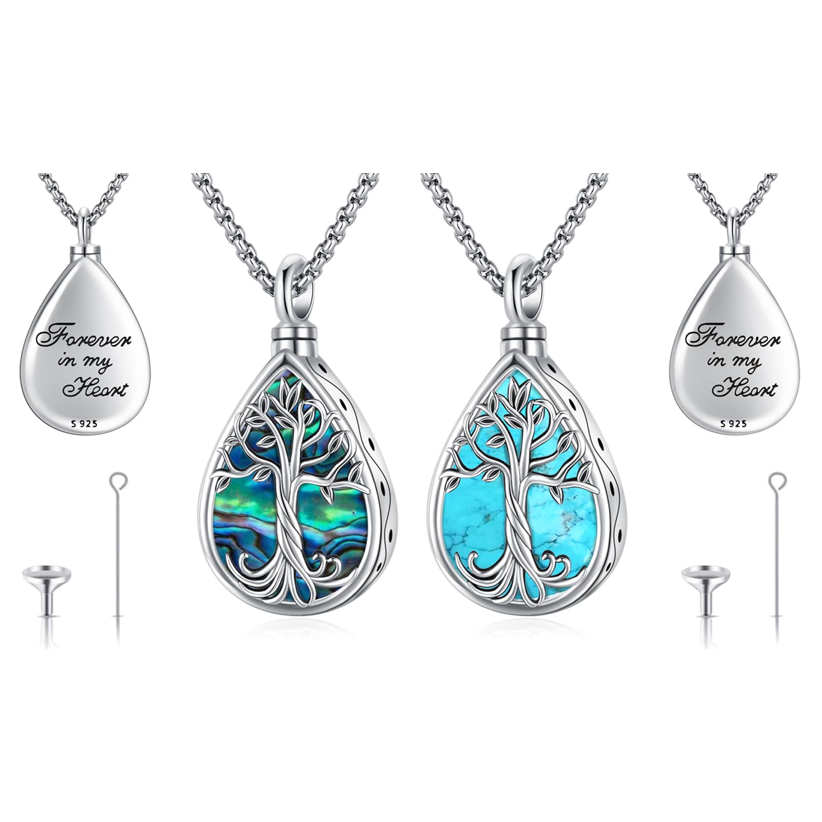 Eusense cremation jewelry tree of life Urn Necklace for human ashes of ...
