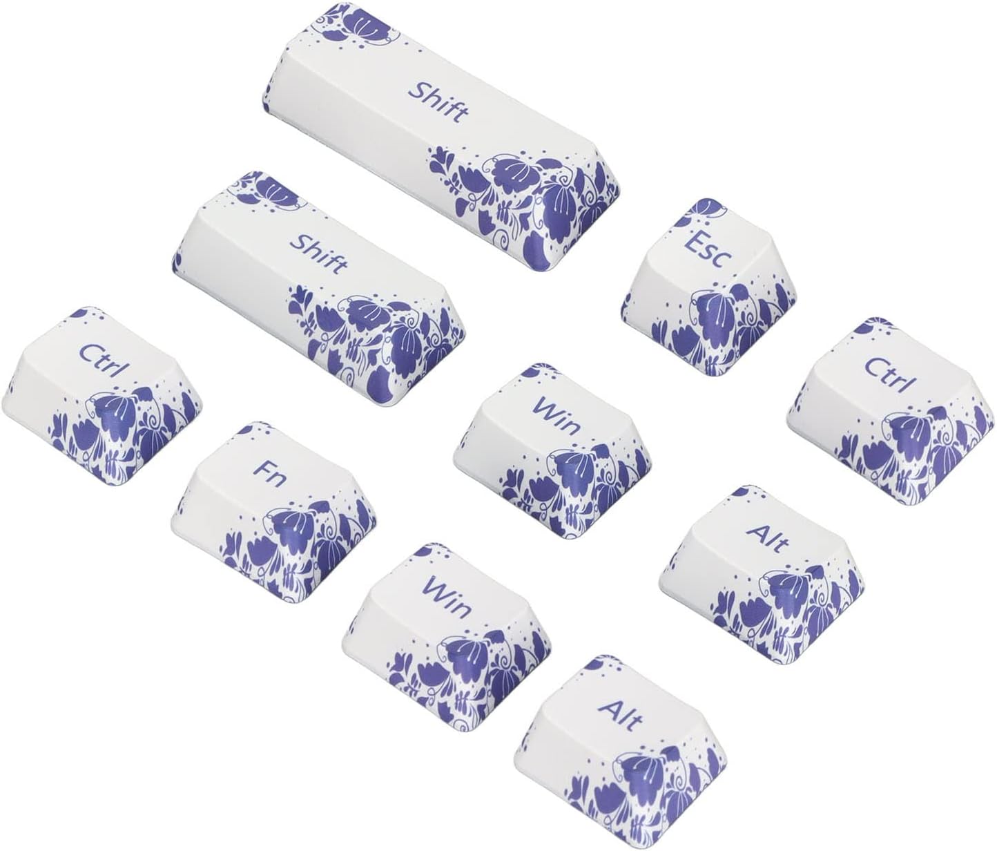 10PCS Replacement DIY Keycaps with Shift/ESC/Ctrl/Alt/Win/Fn Keycap ...