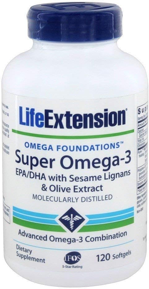 Amazon.com: Life Extension Omega Foundations Super Omega-3 120 Softgels ...
