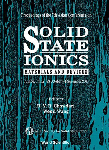Solid State Ionics: Chowdari, B V R, Chowdari, B. V. R., Wang, Wenji ...