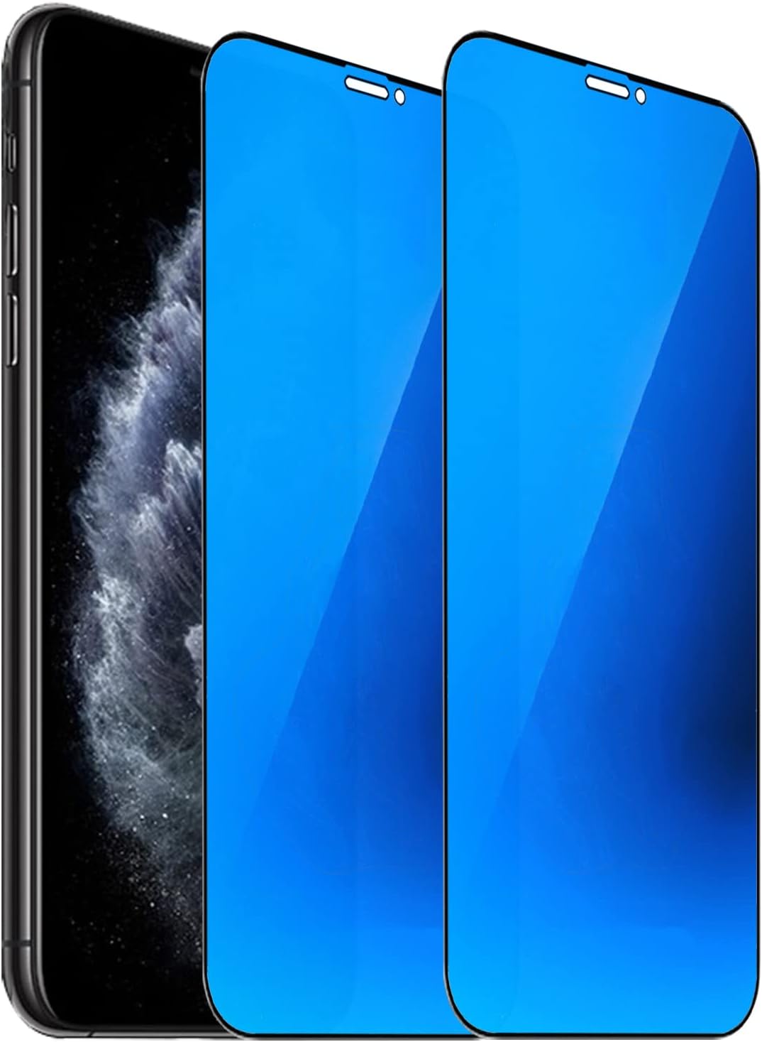Amazon.com: BWEDXEZ 2 Pack Anti-Blue Privacy Tempered Glass Suit for ...