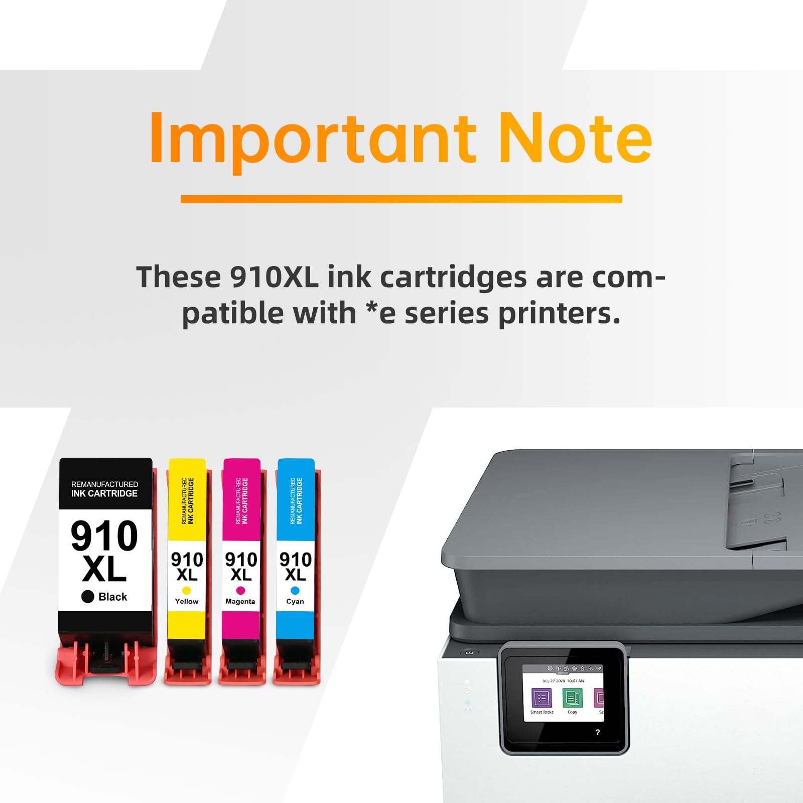 910XL Ink Cartridges Combo Pack for HP Printers Replacement for HP 910 ...