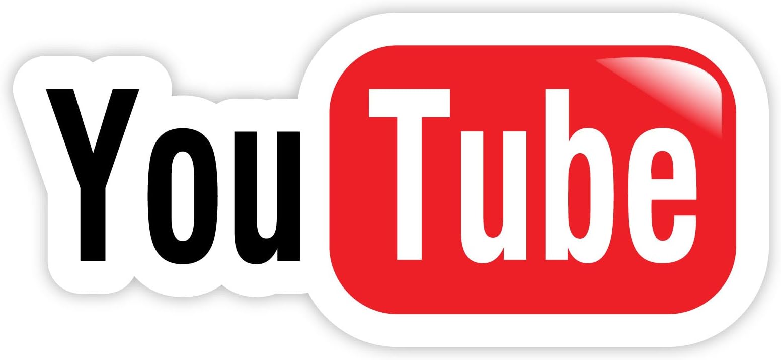 Amazon.com - YouTube Sticker - Sticker Graphic - Waterproof - Fade ...