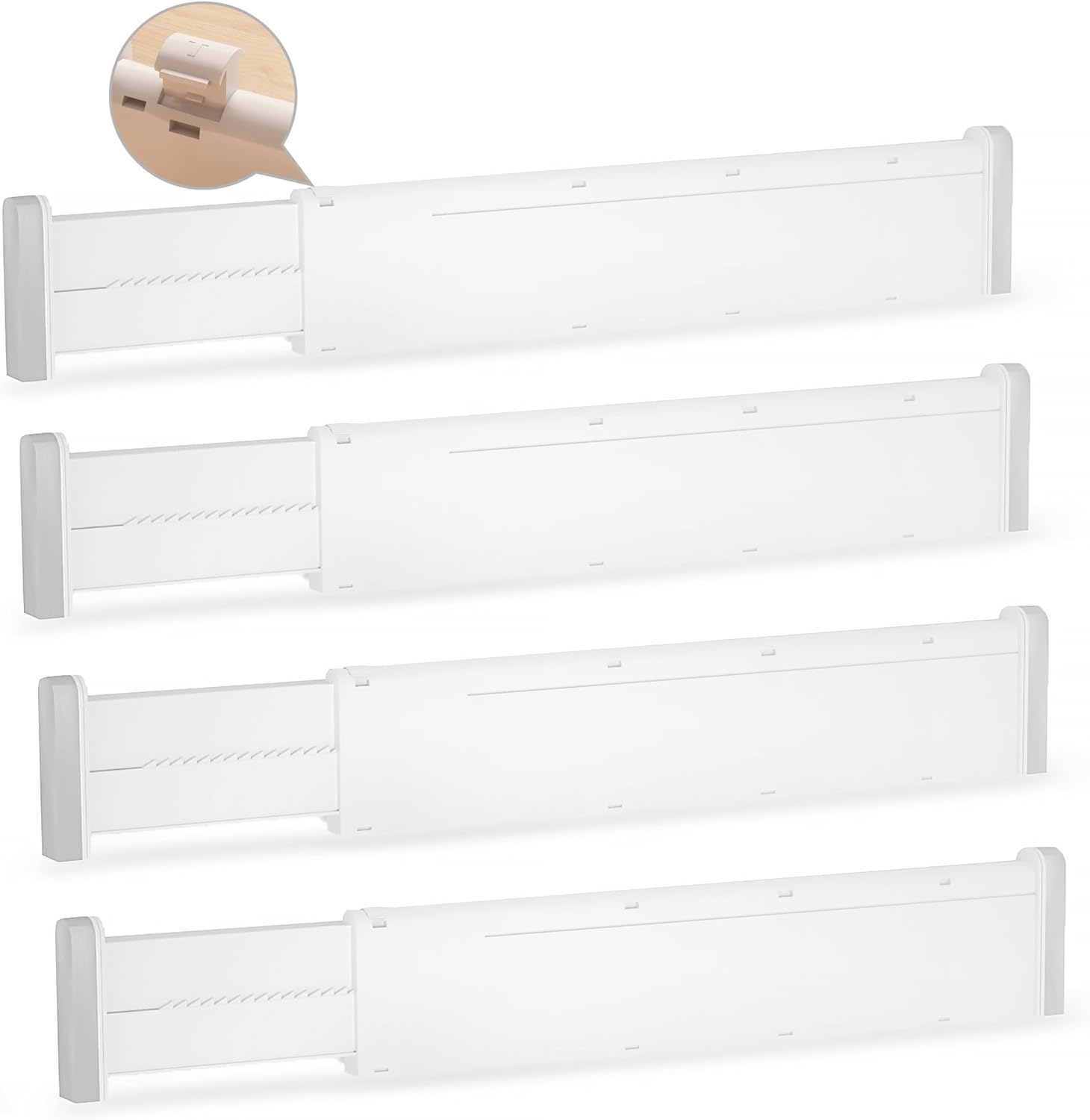 Amazon.com: HiYZ Expandable Drawer Dividers, Large Kitchen Utensils ...